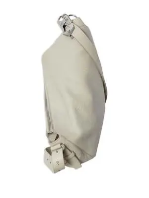 Burberry Knight Leather Shoulder Bag - Grey