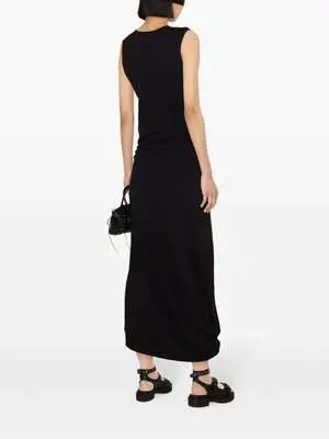 LEMAIRE Draped Crepe Maxi Dress
