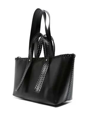 Off-White Arrows-stitch Leather Tote Bag