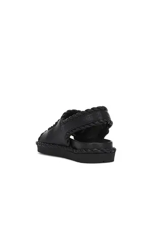 Bottega Veneta Jack Flat Sandal - Black