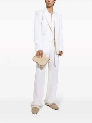 Dolce & Gabbana Scarf-collar Silk Crepe Shirt