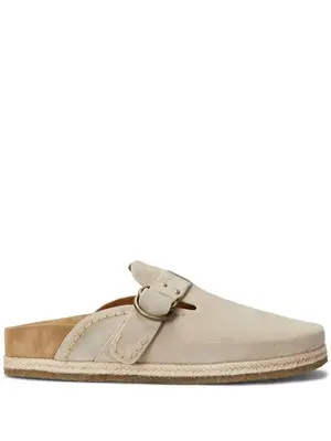 Polo Ralph Lauren Shearling-lined Suede Clogs