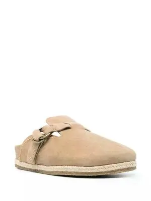 Polo Ralph Lauren Shearling-lined Suede Clogs