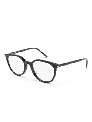 Saint Laurent Round-frame Glasses - Black