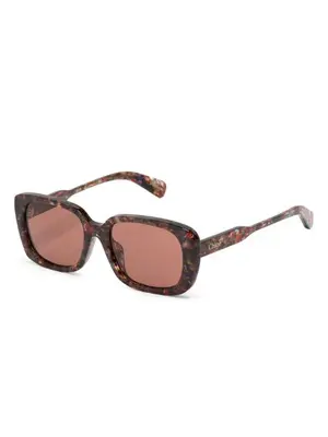 Chloé Square-frame Sunglasses - Brown