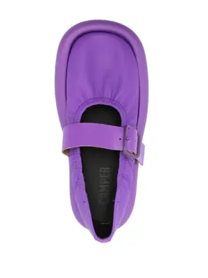 Camper Aqua Leather Ballerina