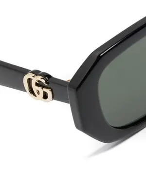 Gucci Geometric-frame Sunglasses