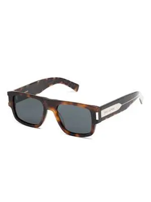 Saint Laurent Sl 659 Square-frame Sunglasses - Brown