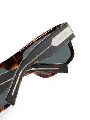 Saint Laurent Sl 659 Square-frame Sunglasses - Brown