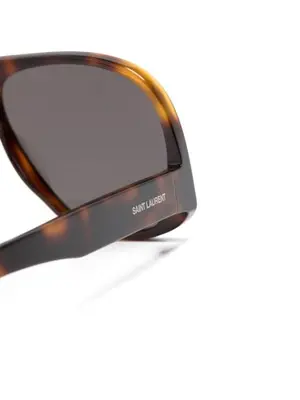 Saint Laurent Sl 652 Pilot-frame Sunglasses - Brown