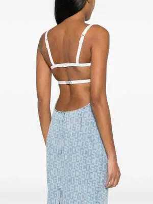 Gcds Sequin-embellishment Tweed Bralette