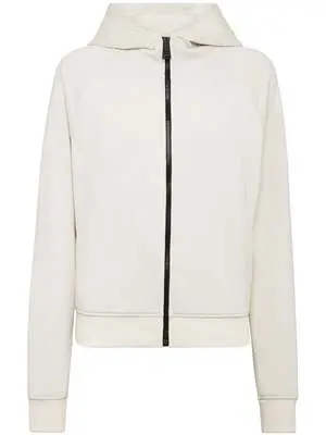 PLEIN SPORT Zip-up Hooded Jacket - Neutrals