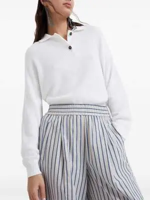 Brunello Cucinelli Striped Wide-leg Trousers