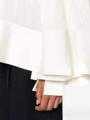 LANVIN Gathered Drop-shoulder Kaftan - Neutrals