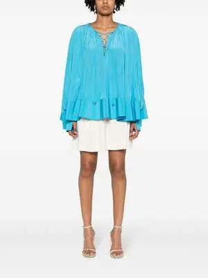 LANVIN Gathered Drop-shoulder Kaftan - Blue