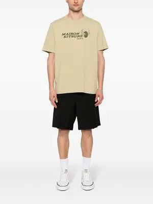 Maison Kitsuné Racing Wheels-print T-shirt