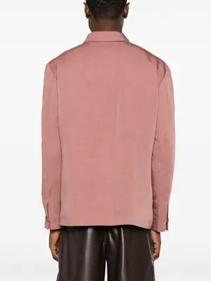 LARDINI Spread-collar Shirt Jacket - Pink