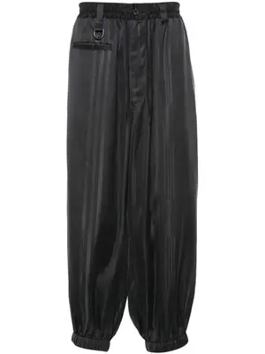 Y3 Striped Tapered Trousers