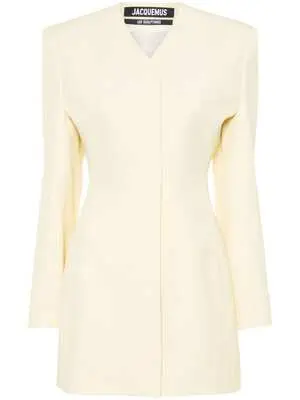 Jacquemus La Robe Cubo Mini Dress - Yellow