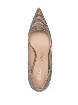 STUART WEITZMAN 85mm Glitter Pumps - Gold