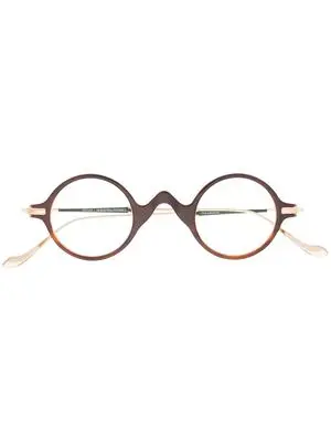 Matsuda Round-frame Eyeglasses - Brown
