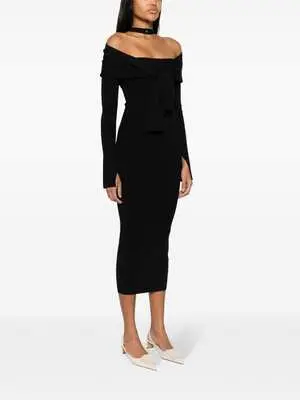Jacquemus La Robe Doble Midi Dress - Black