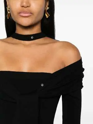 Jacquemus La Robe Doble Midi Dress - Black