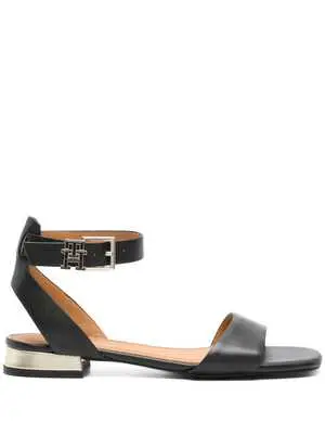 Tommy Hilfiger Logo-plaque Leather Sandals