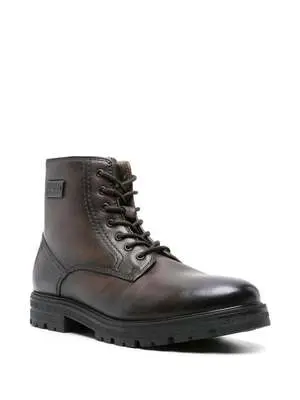 BUGATTI Zaru Leather Ankle Boots - Brown