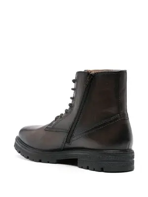 BUGATTI Zaru Leather Ankle Boots - Brown