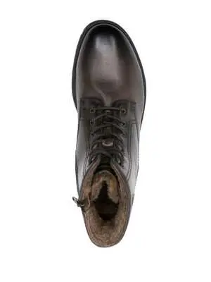 BUGATTI Zaru Leather Ankle Boots - Brown