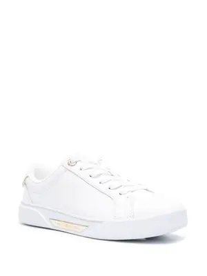 Tommy Hilfiger Logo-plaque Leather Sneakers