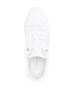 Tommy Hilfiger Logo-plaque Leather Sneakers