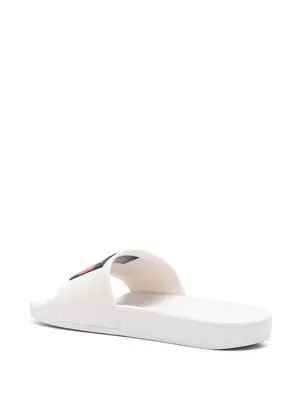 Tommy Hilfiger Flag Logo Pool Slides - Neutrals
