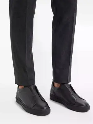 SCAROSSO Luca Leather Sneakers - Black