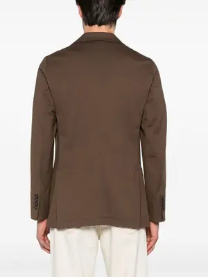 CIRCOLO 1901 Single-breasted Cotton Blazer - Brown