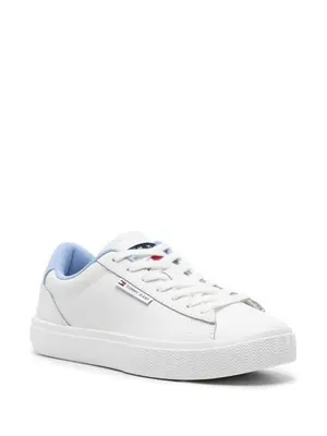 Tommy Hilfiger Cupsole Leather Sneakers - White