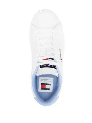 Tommy Hilfiger Cupsole Leather Sneakers - White