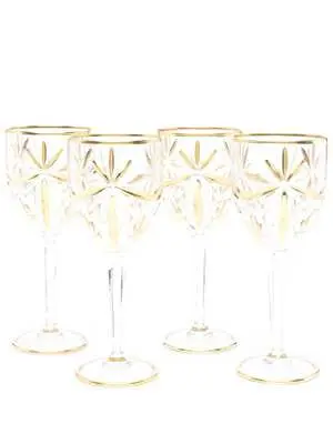 LES-OTTOMANS X Browns Murano Wine Glasses - Neutrals