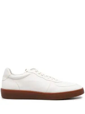 SCAROSSO Agostino Leather Sneakers - White