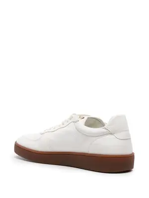 SCAROSSO Agostino Leather Sneakers - White
