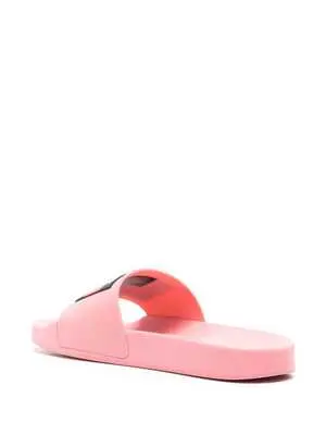 Tommy Hilfiger Flag-logo Pool Slides - Pink