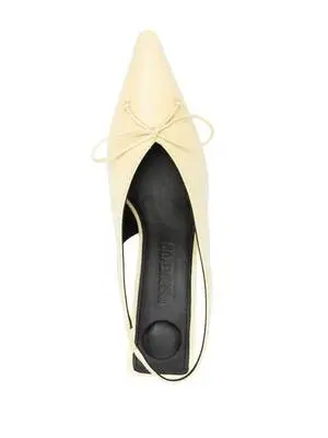 Jacquemus 40mm Cubisto Leather Pumps - Yellow