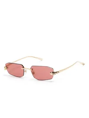 CARTIER Rectangle-frame Sunglasses