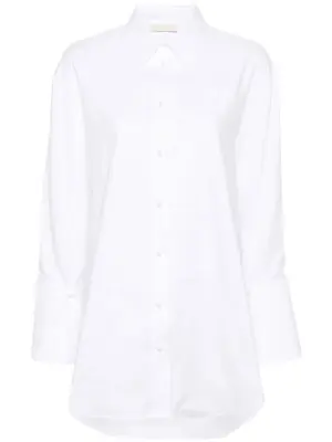 TWINSET Logo-patch Detachable-cuffs Shirt