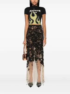 DIESEL® O-leena Devoré-tulle Skirt