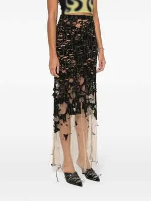 DIESEL® O-leena Devoré-tulle Skirt