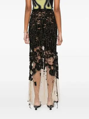 DIESEL® O-leena Devoré-tulle Skirt