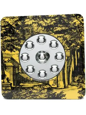 FORNASETTI Giardino Settecentesco-frame Wall Mirror - Black
