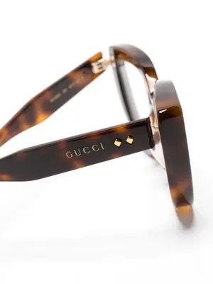 Gucci Tortoiseshell Cat-eye Glasses